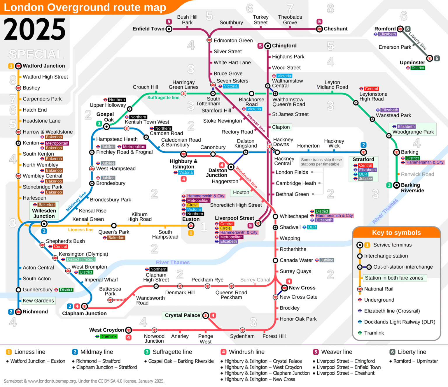 London Overground: Map, Routes, Stations (2025) - metro londres