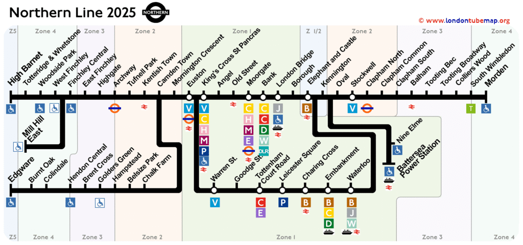 London’s Northern Line: Stations, Map, Timetable - metro londres