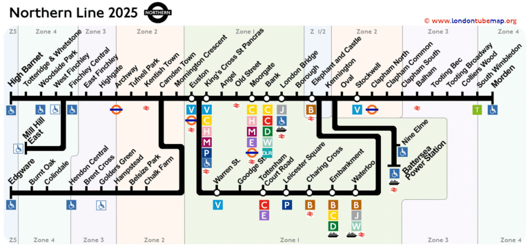 London’s Northern Line: Stations, Map, Timetable - metro londres